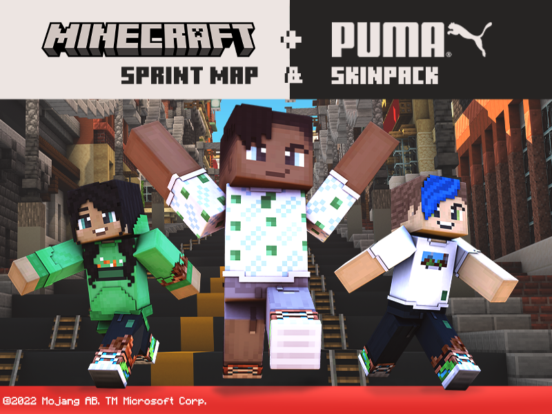 New Minecraft x PUMA DLC now available along with apparel and footwear ...